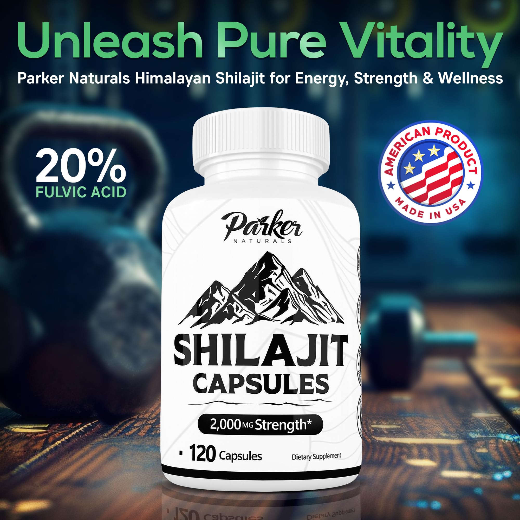 Fulvic acid rich shilajit capsules