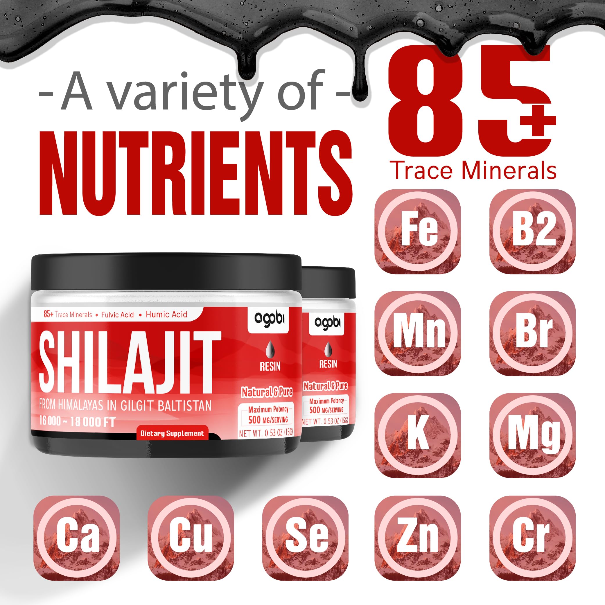 Fulvic acid rich shilajit resin