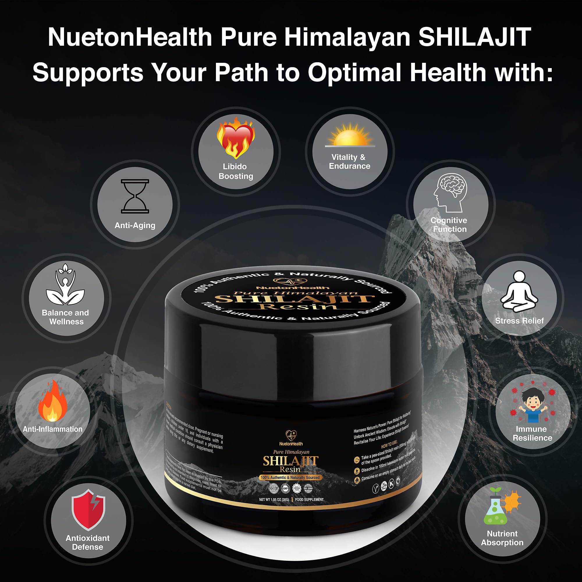 Fulvic acid rich shilajit resin