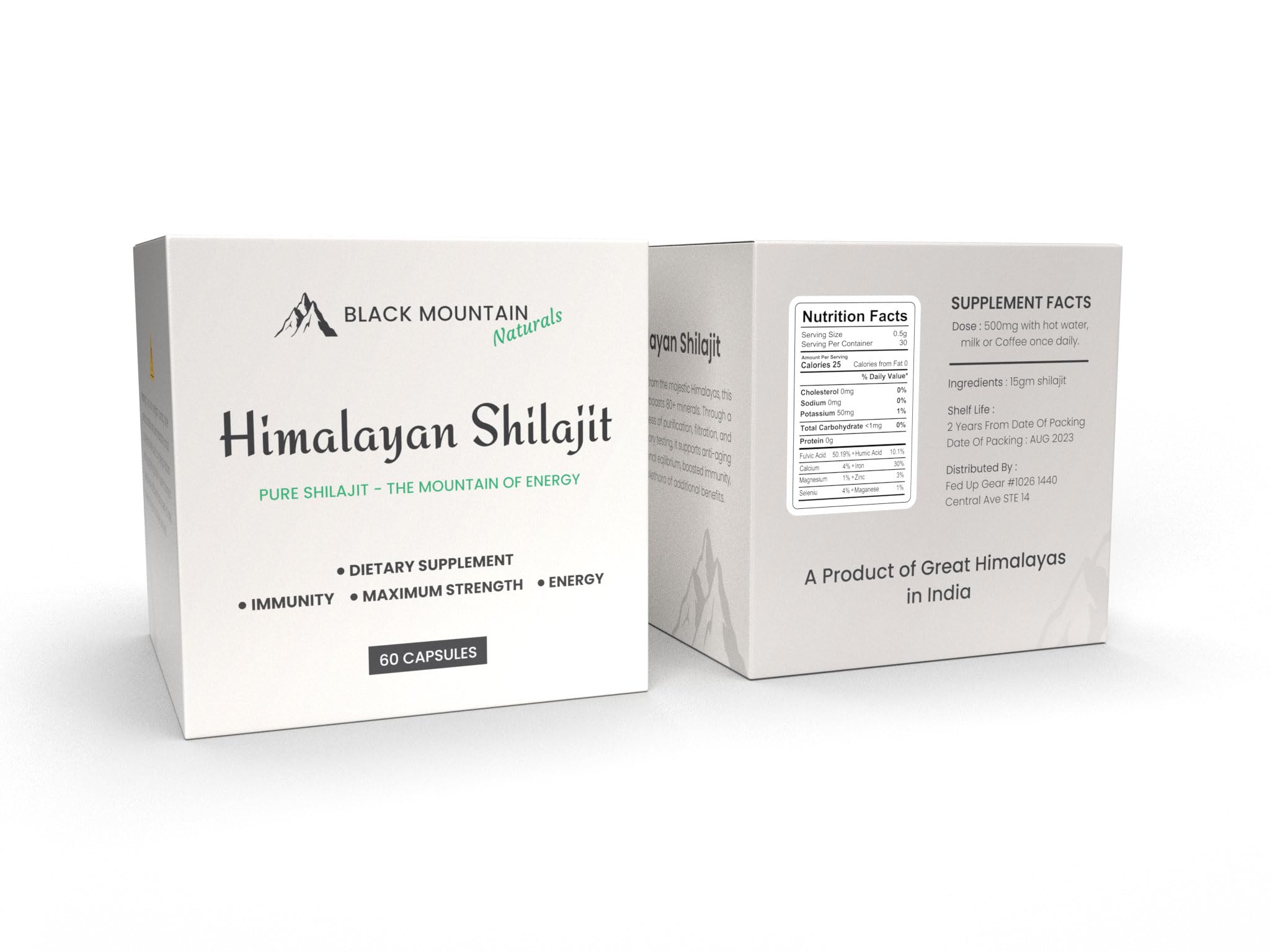 fulvic acid rich shilajit supplement