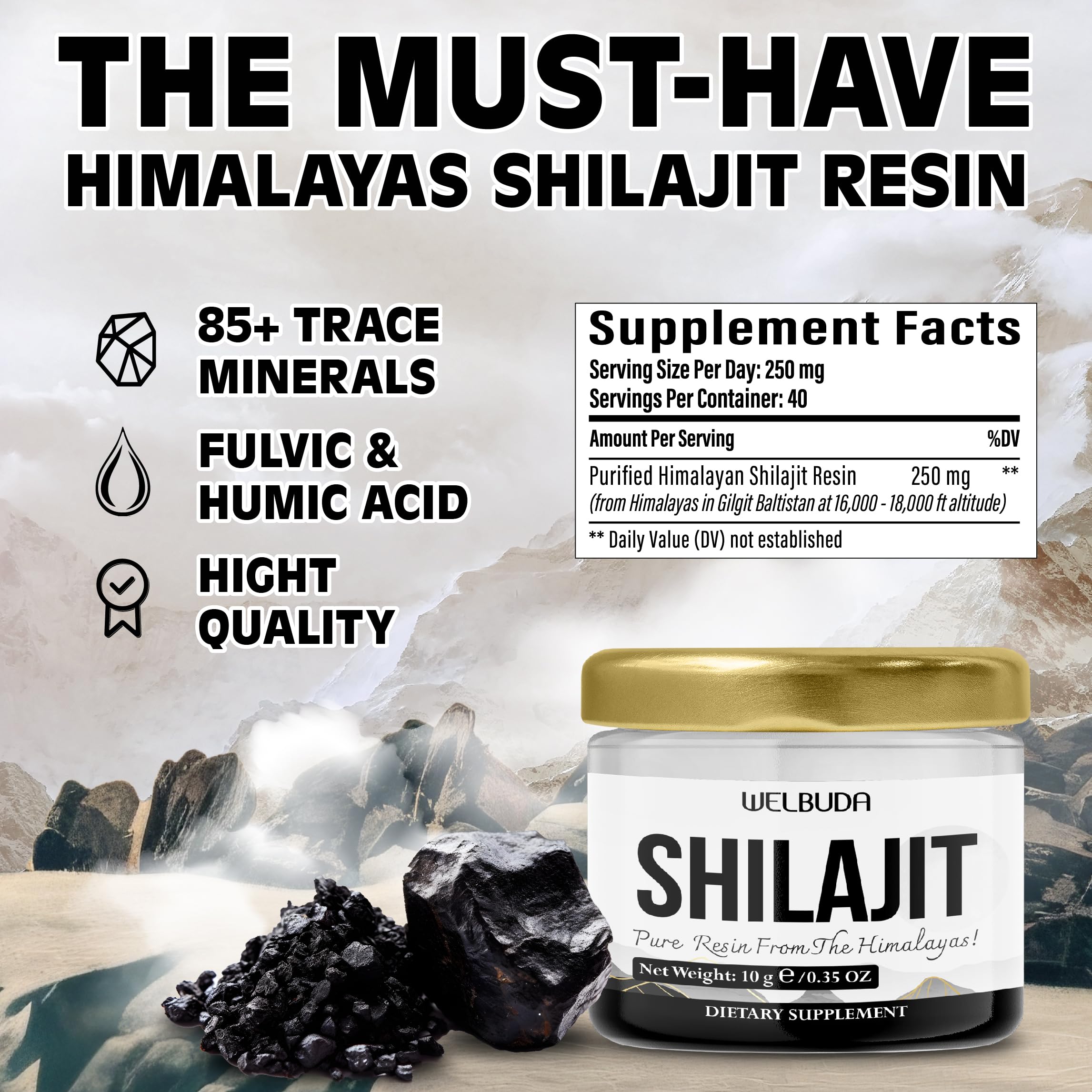 Fulvic acid supplement for active lifestyle