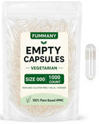 FUMMANY vegan empty capsules 1000 count