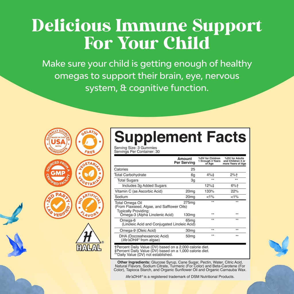 fun and fruity kids dha gummies