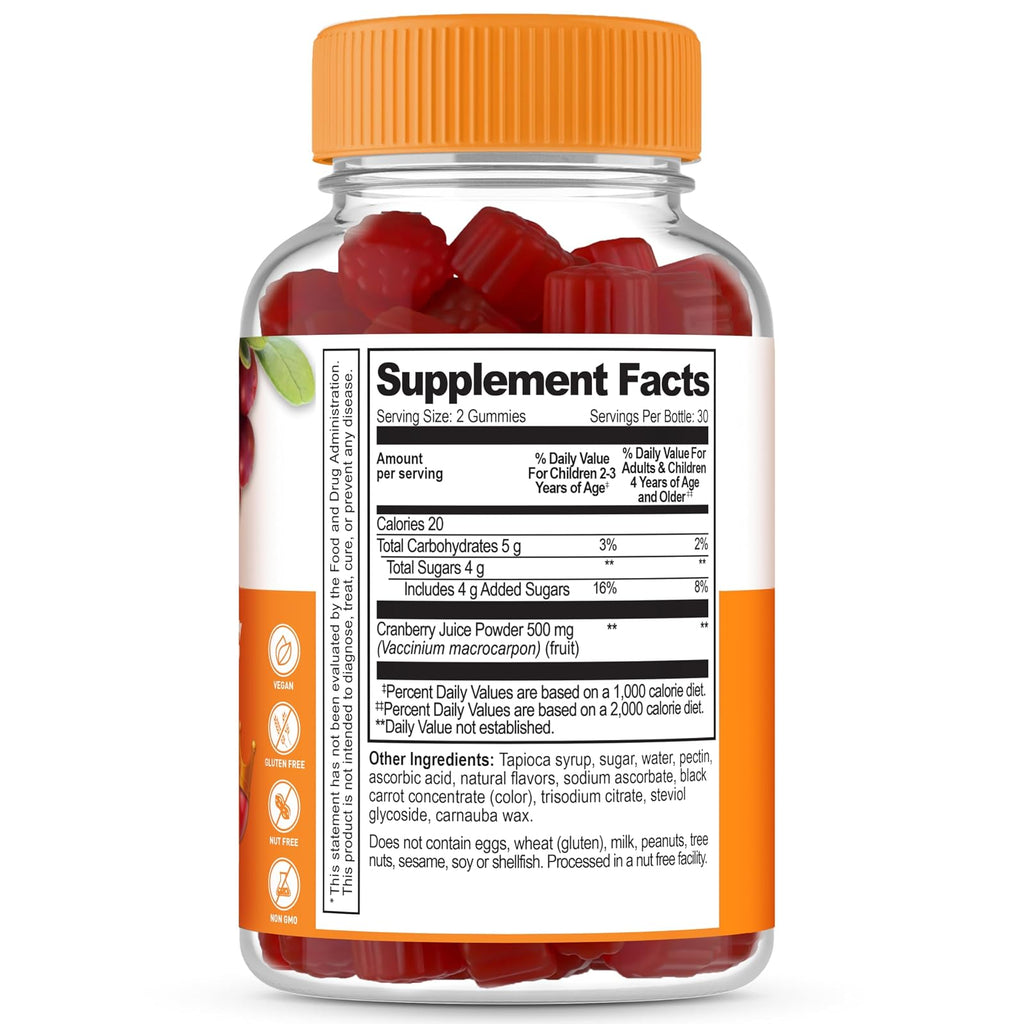 fun vitamins for kids cranberry flavour