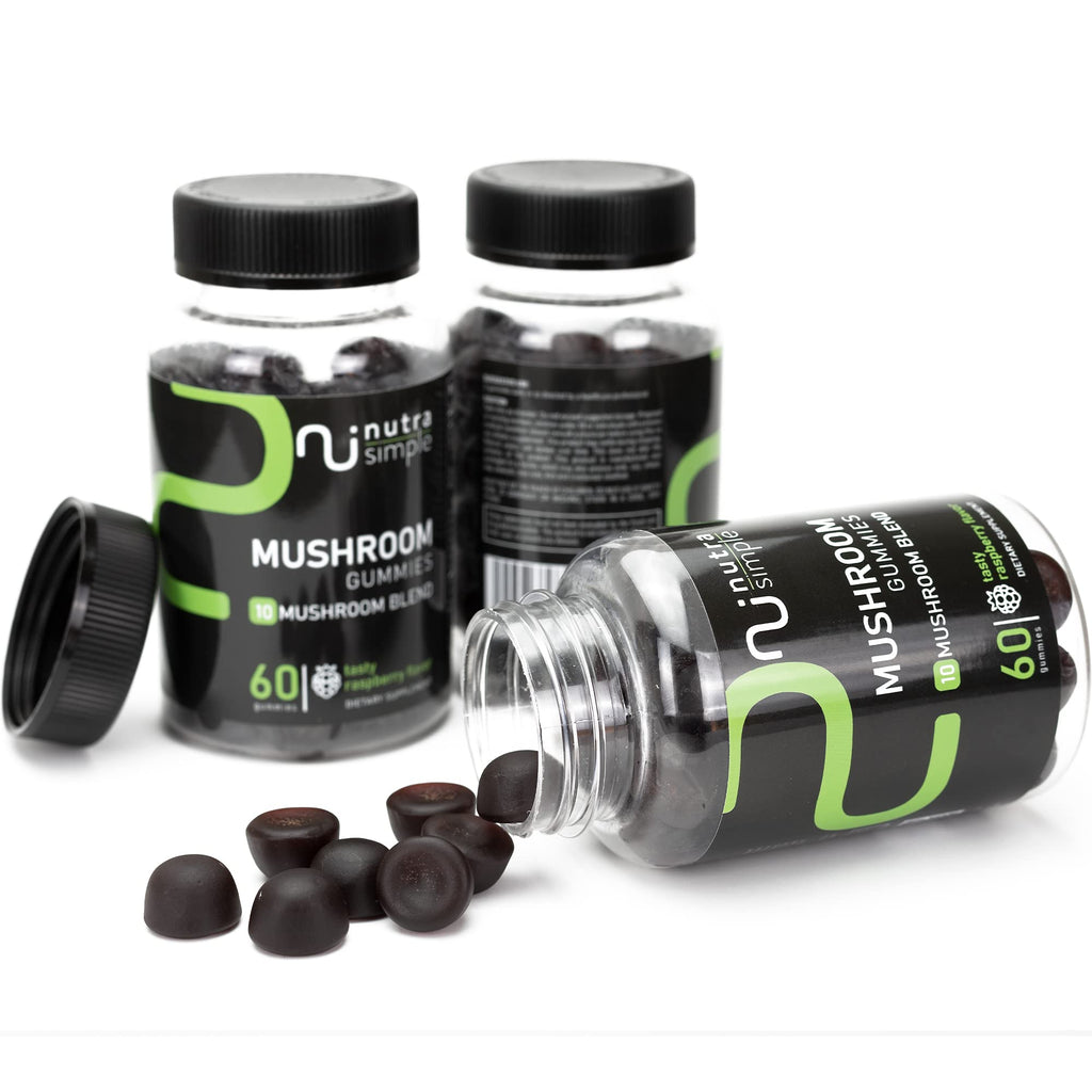 Functional mushroom gummies for energy