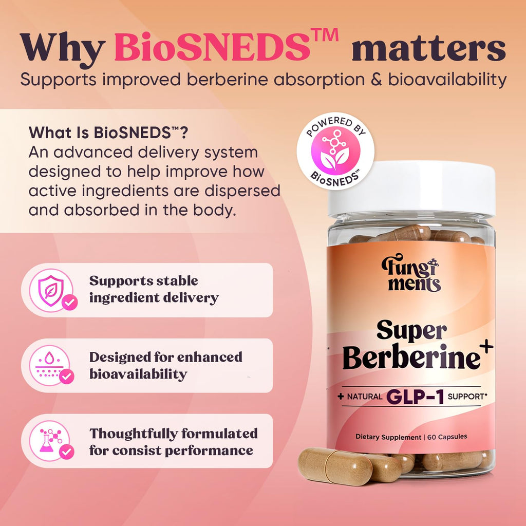 Fungiments berberine for blood sugar support