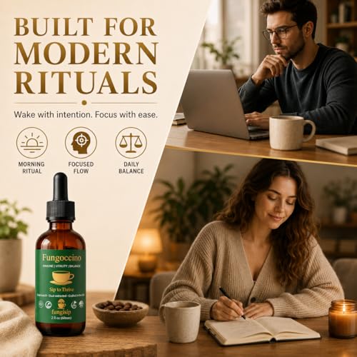 Fungoccino drops for healthy lifestyle