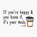 Funny Charge Pills sticker for mental health