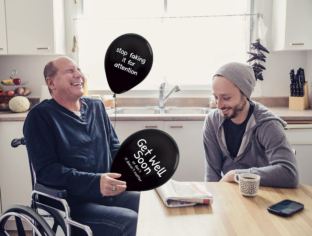 funny wellness balloons for gifts