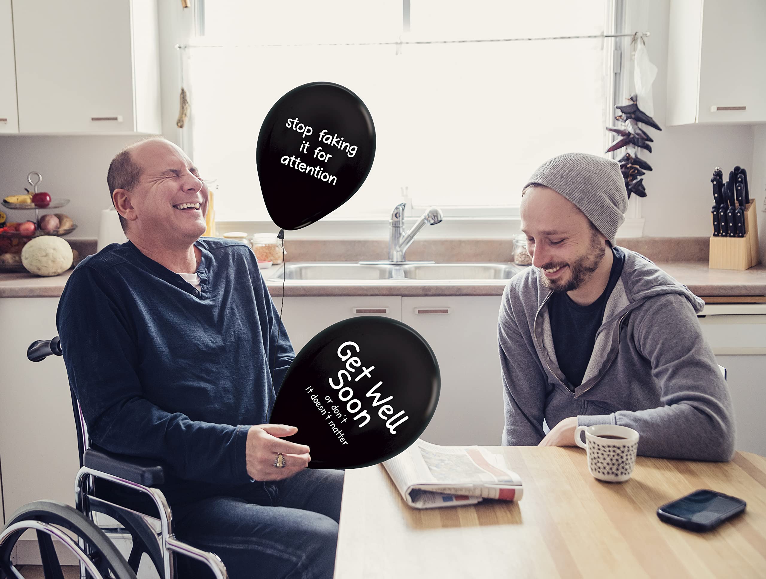 funny wellness balloons for gifts