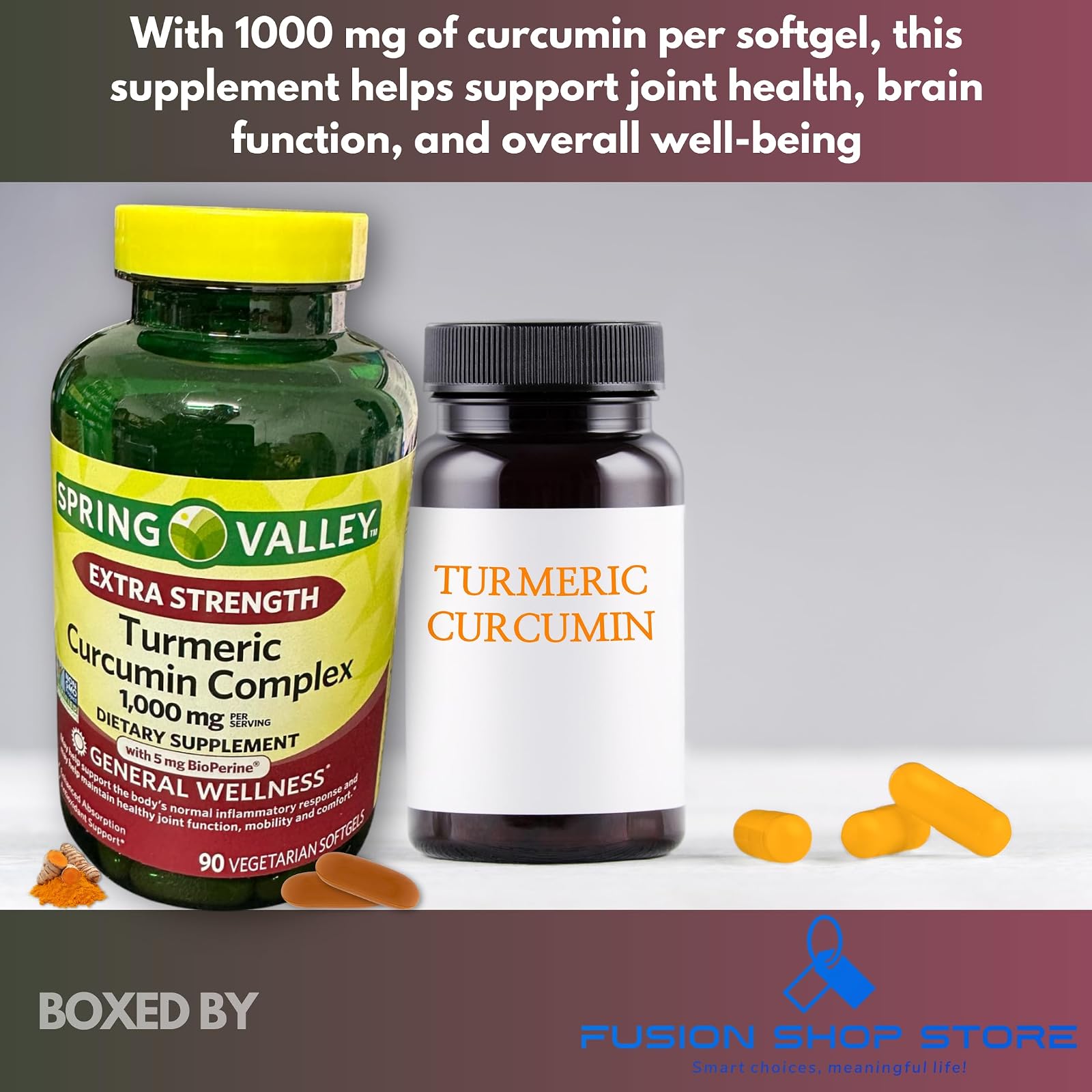 Fusion 1000 mg turmeric health support
