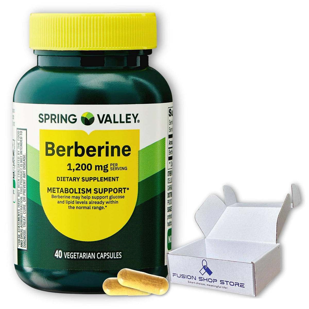 Fusion Berberine 1200 mg capsules