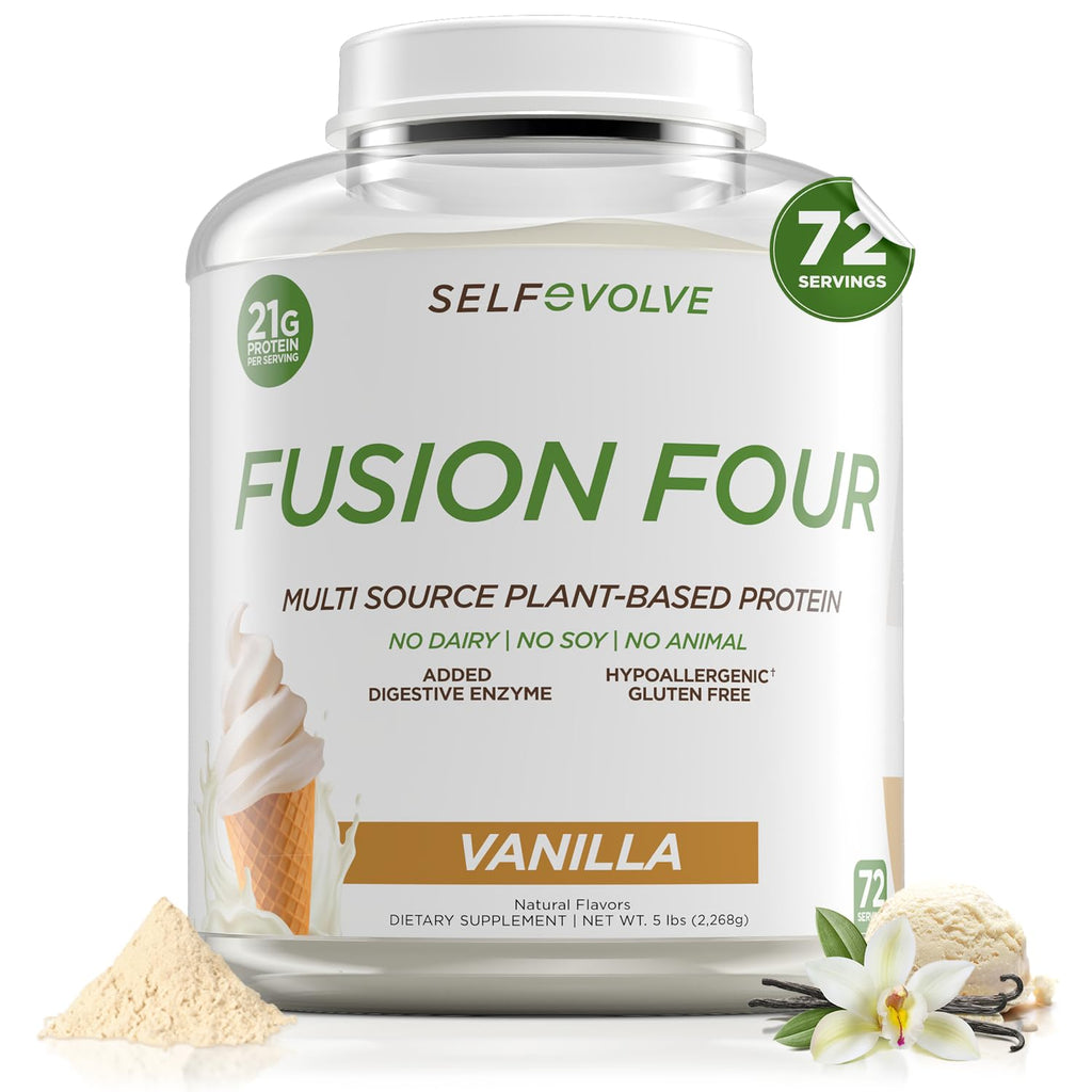 Fusion Four vegan protein powder vanilla