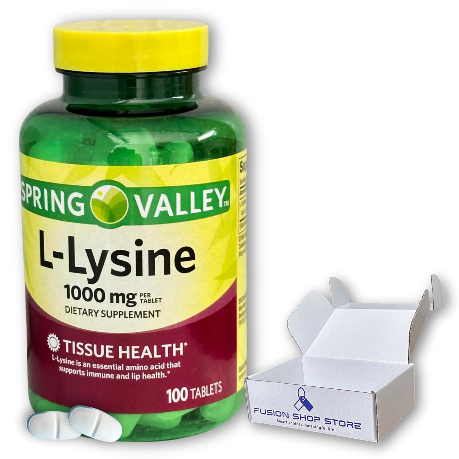 Fusion L-Lysine 1000 mg tablets