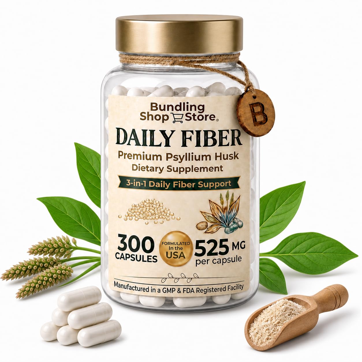 Fusion Psyllium Husk digestive health support