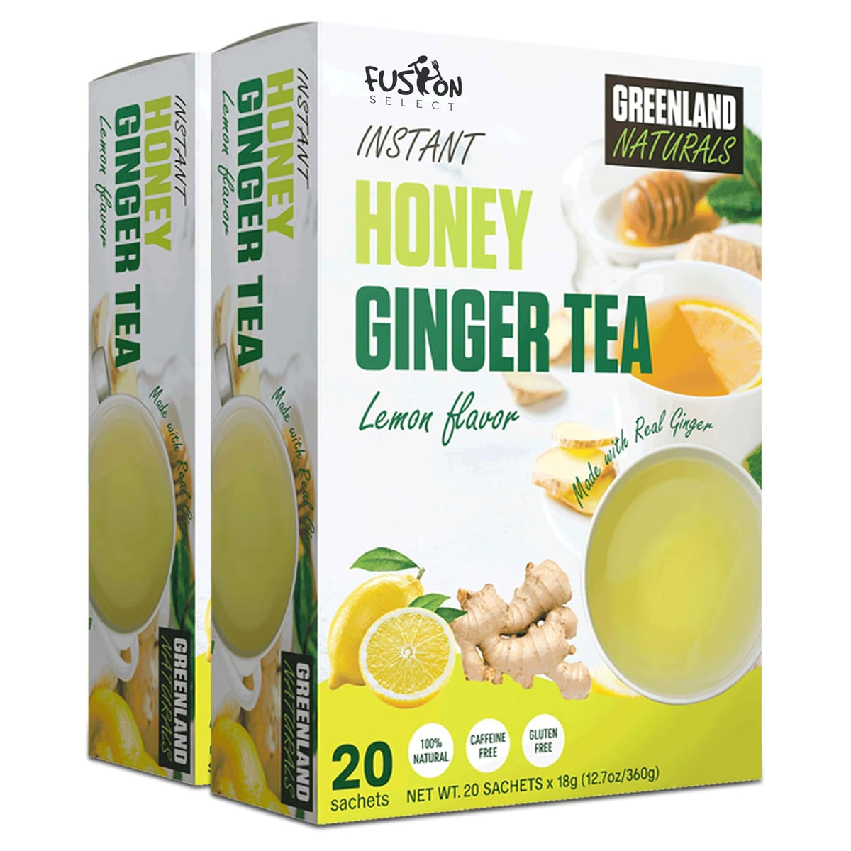 Fusion Select lemon ginger herbal tea