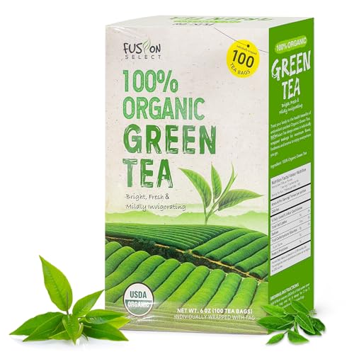Fusion Select organic green tea bags