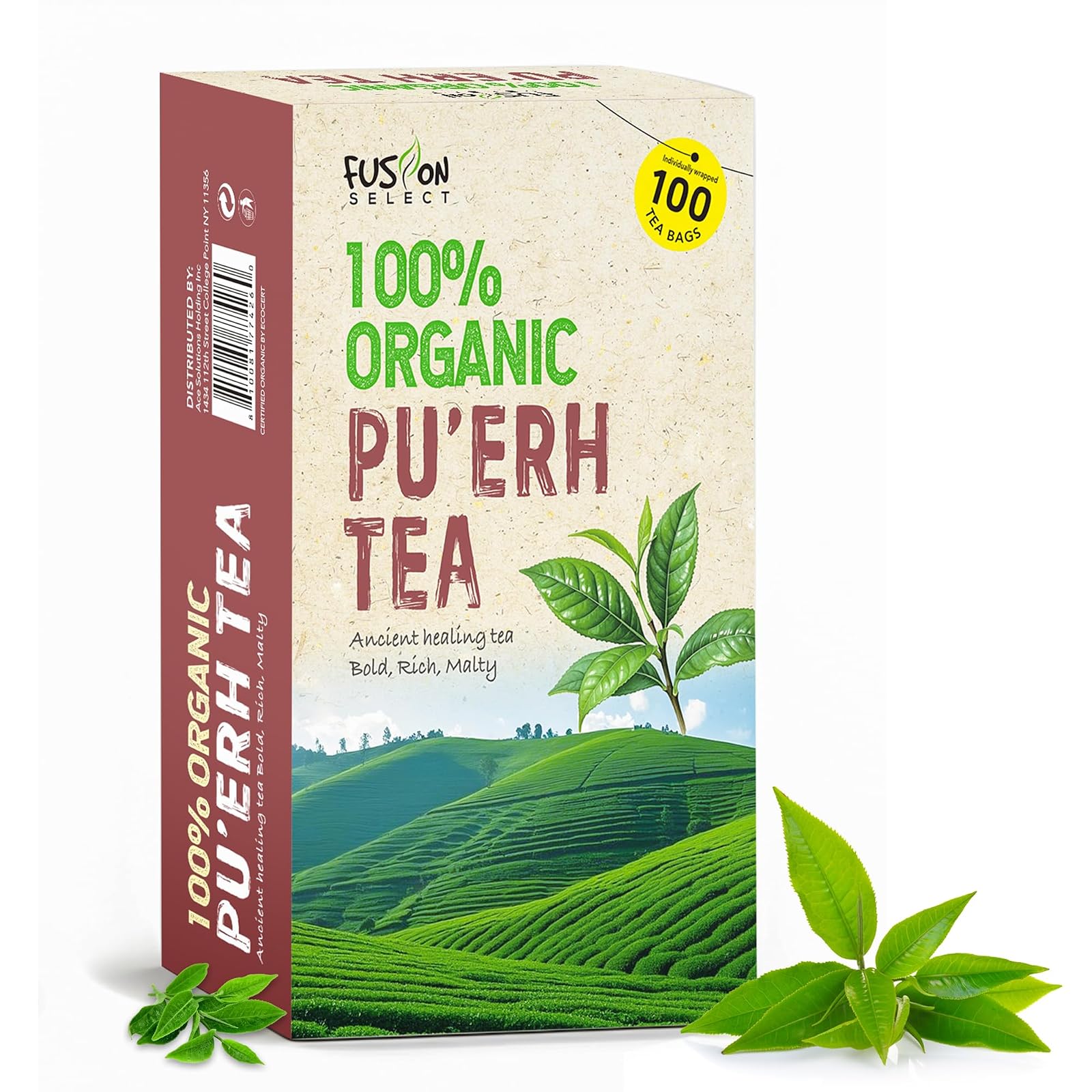 Fusion Select organic pu'erh tea bags