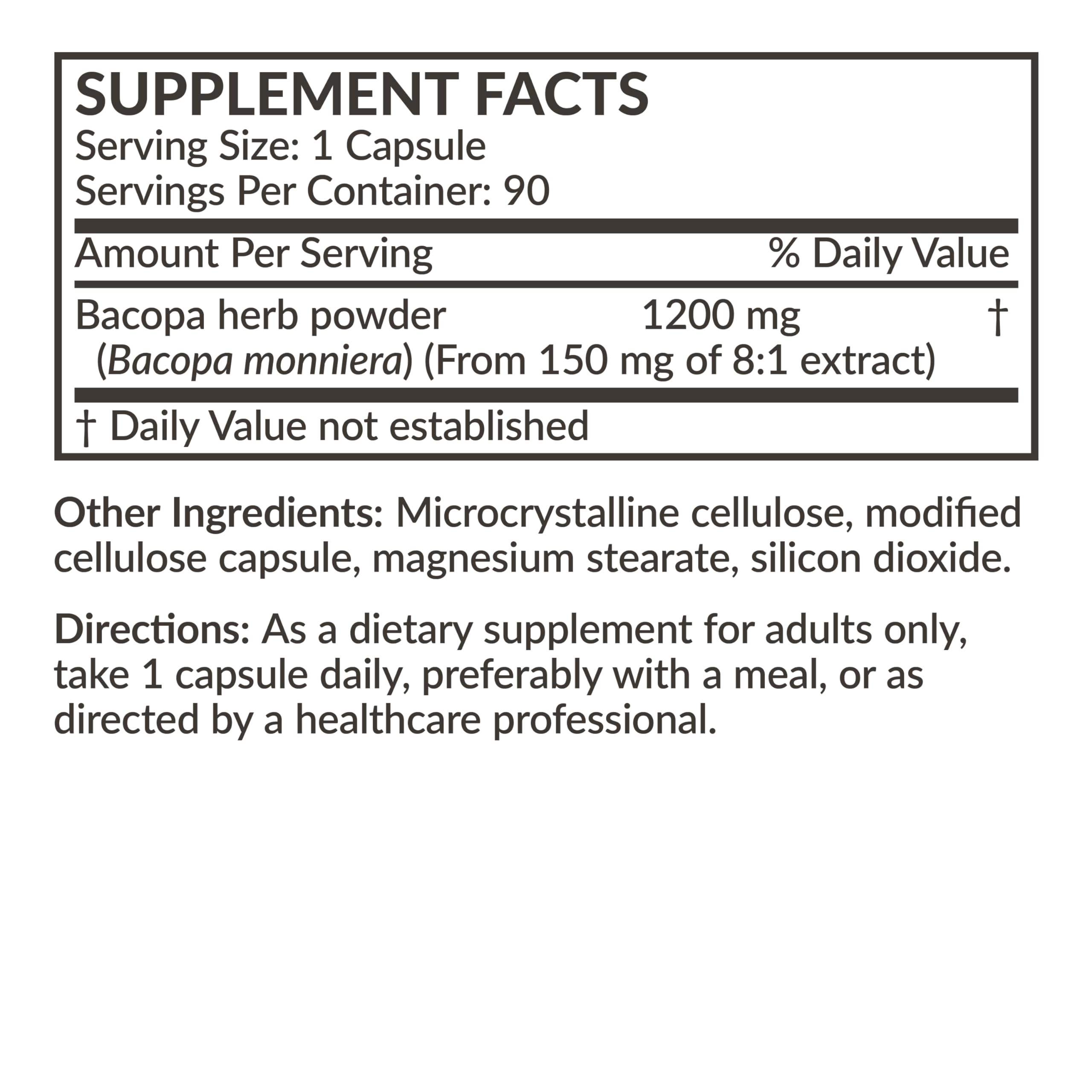 Futurebiotics Bacopa for mental performance