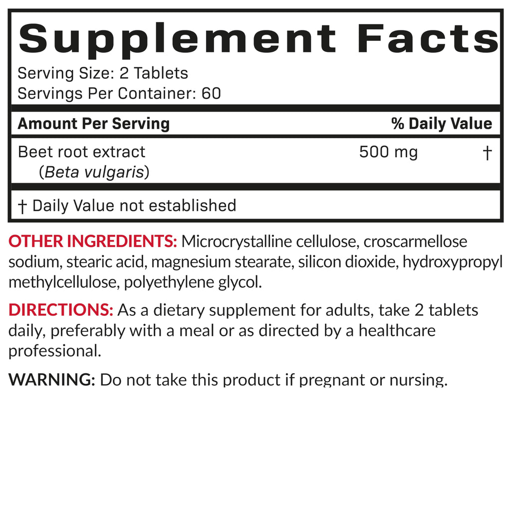 Futurebiotics beet root for stamina