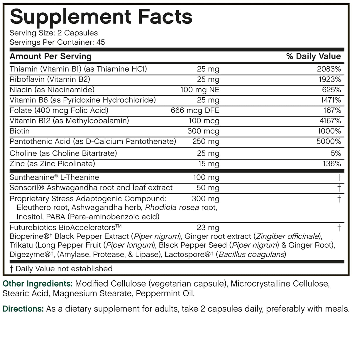 Futurebiotics l-theanine mood support