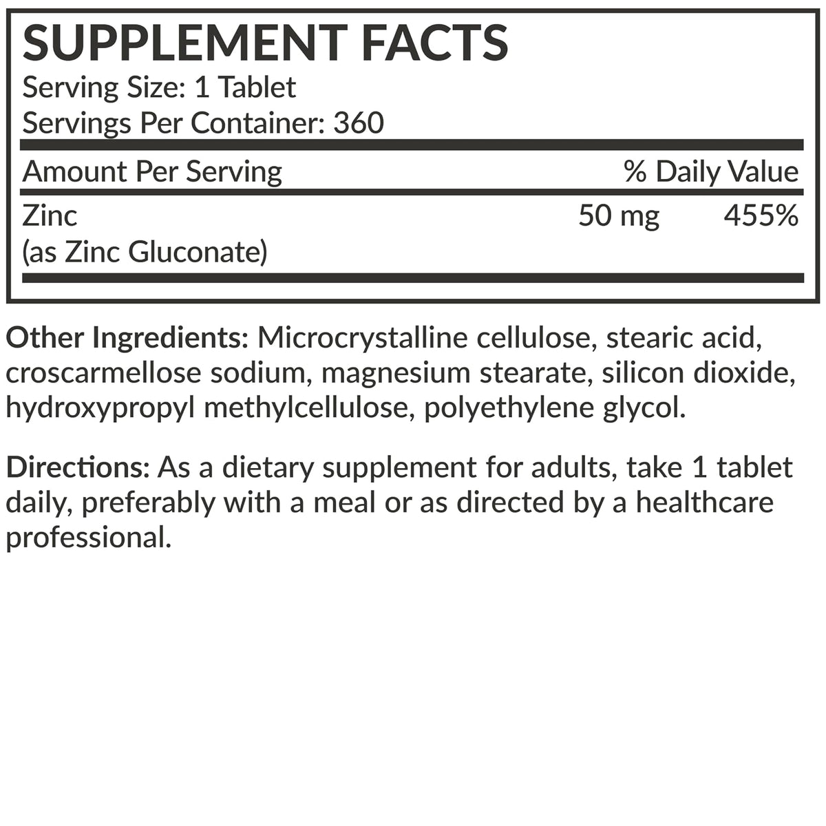 Futurebiotics vegetarian zinc for vegans