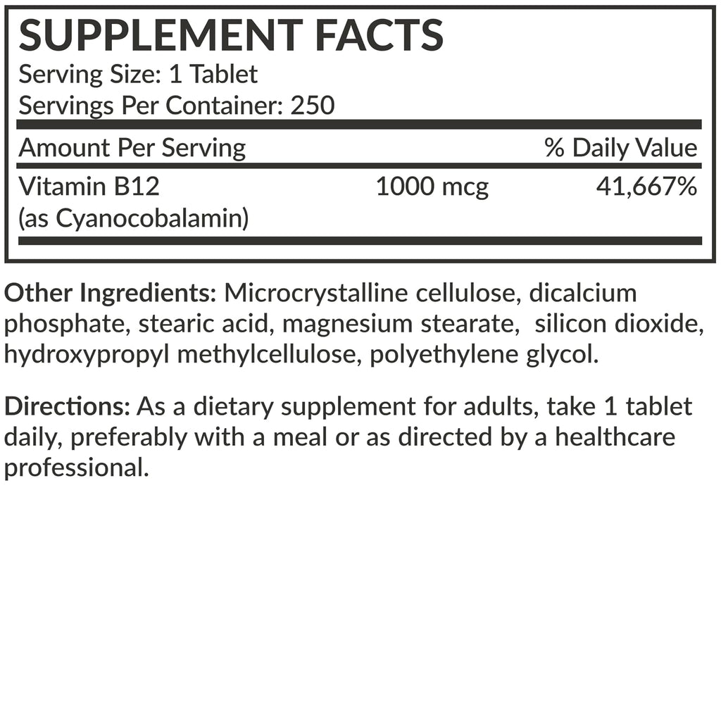 Futurebiotics vitamin B12 for vitality