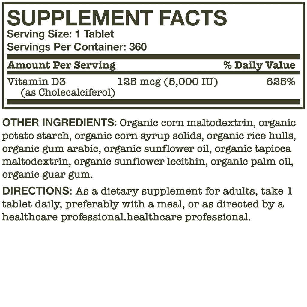 Futurebiotics vitamin D3 for overall wellness