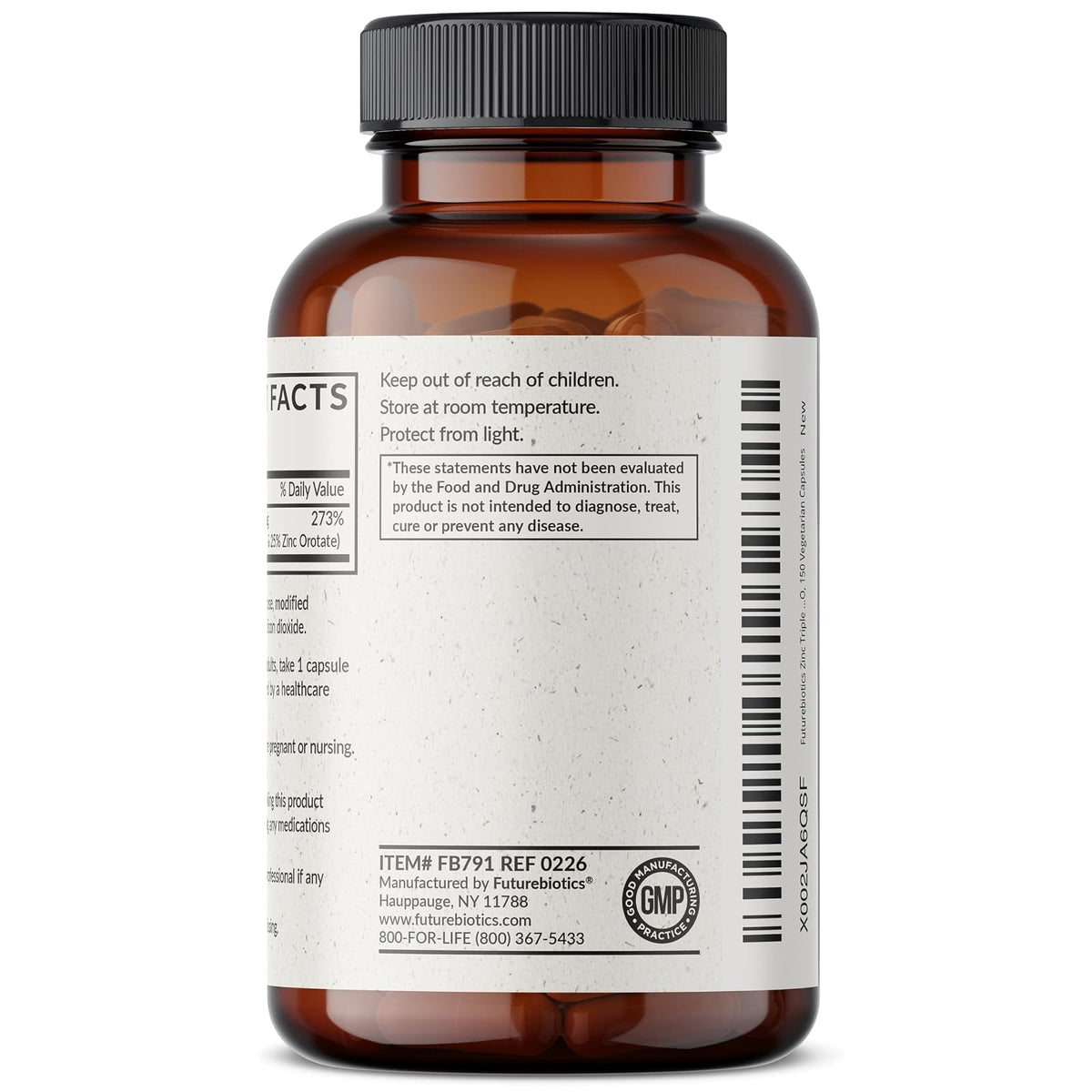 Futurebiotics zinc for daily nutrition