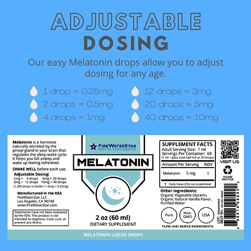 FWS sleep support melatonin drops