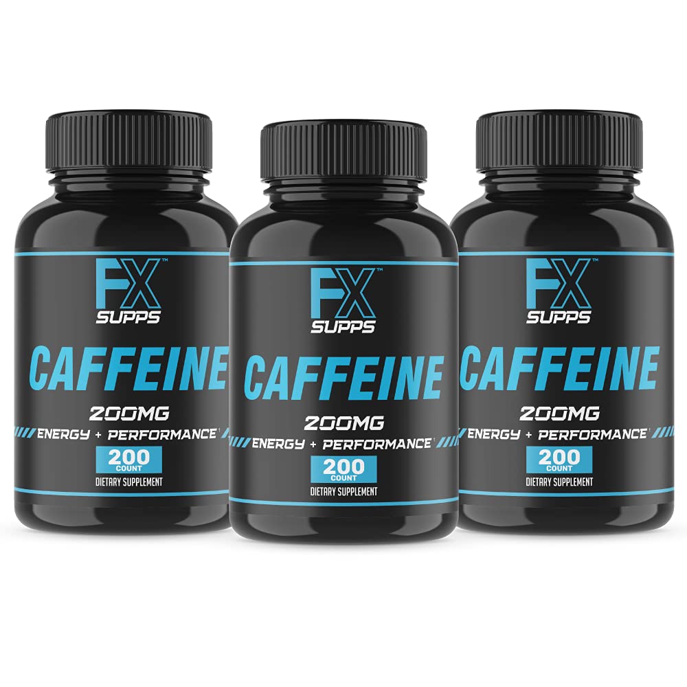 FXSUPPS caffeine capsules for energy