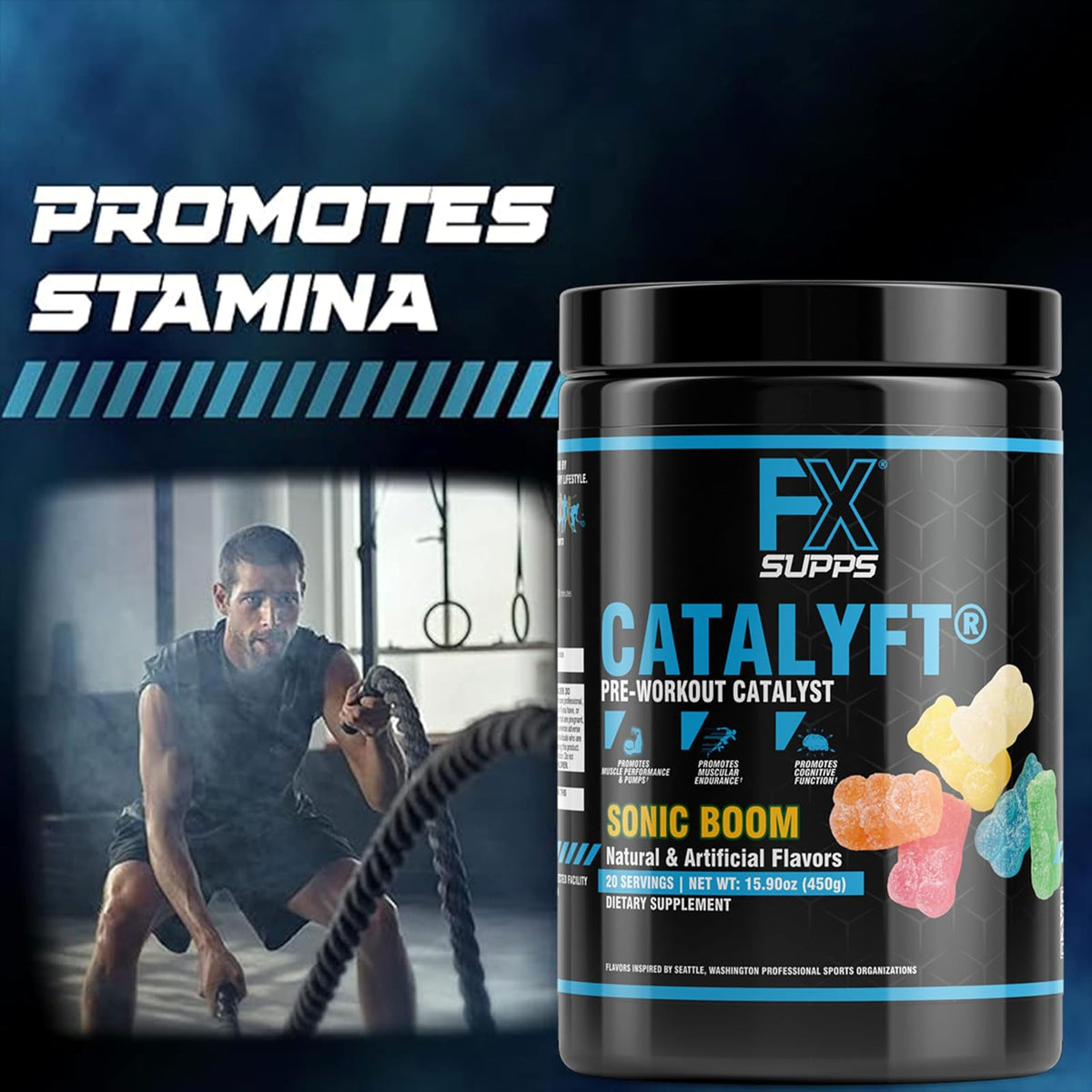 FXSUPPS pre-workout for improved performance