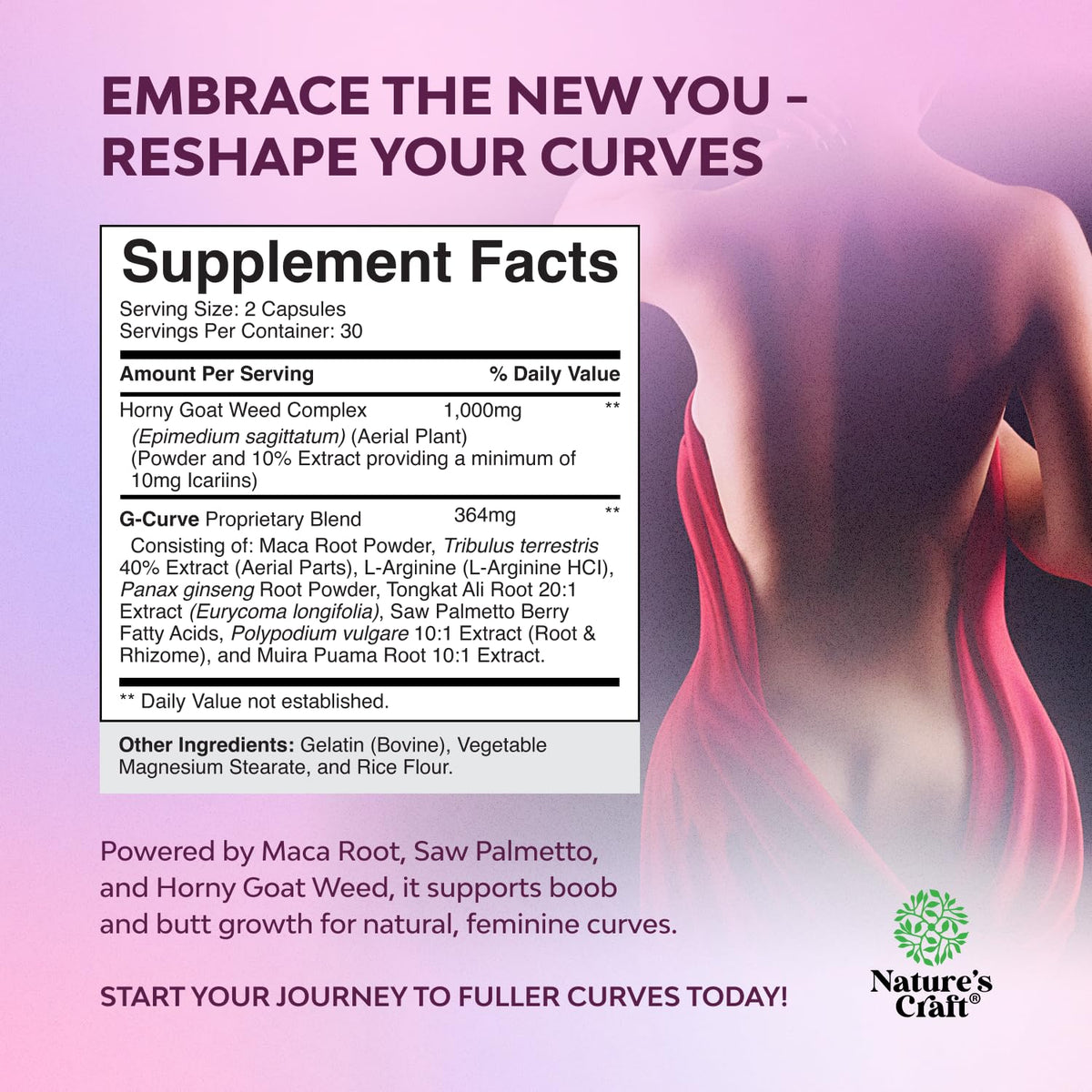 G-Curve natural breast and butt support