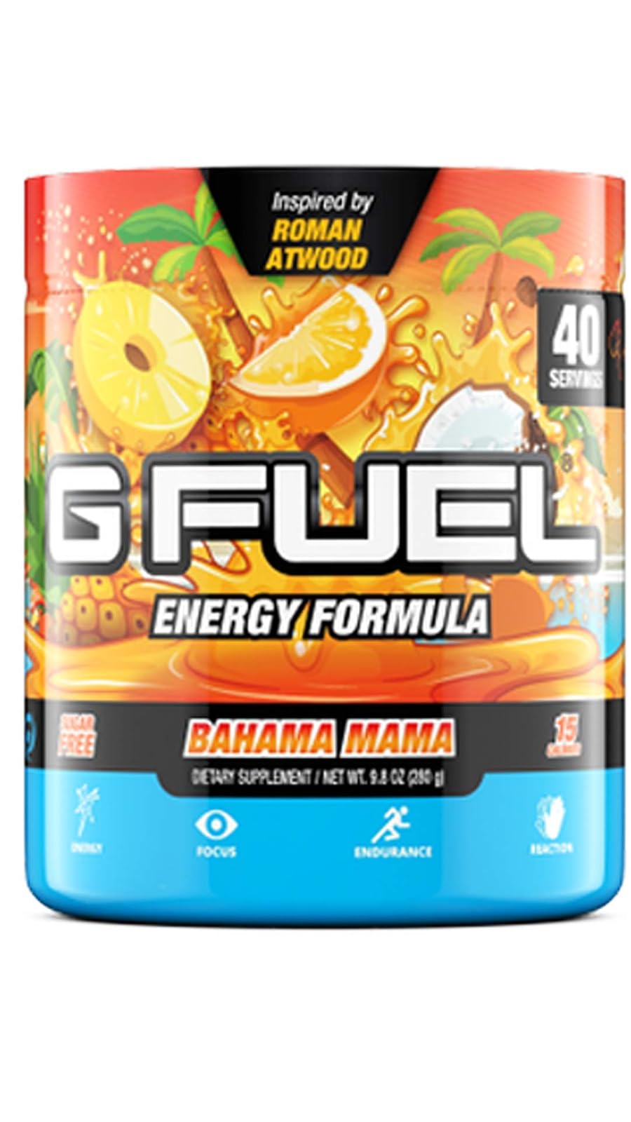 G Fuel Bahama Mama pre-workout powder