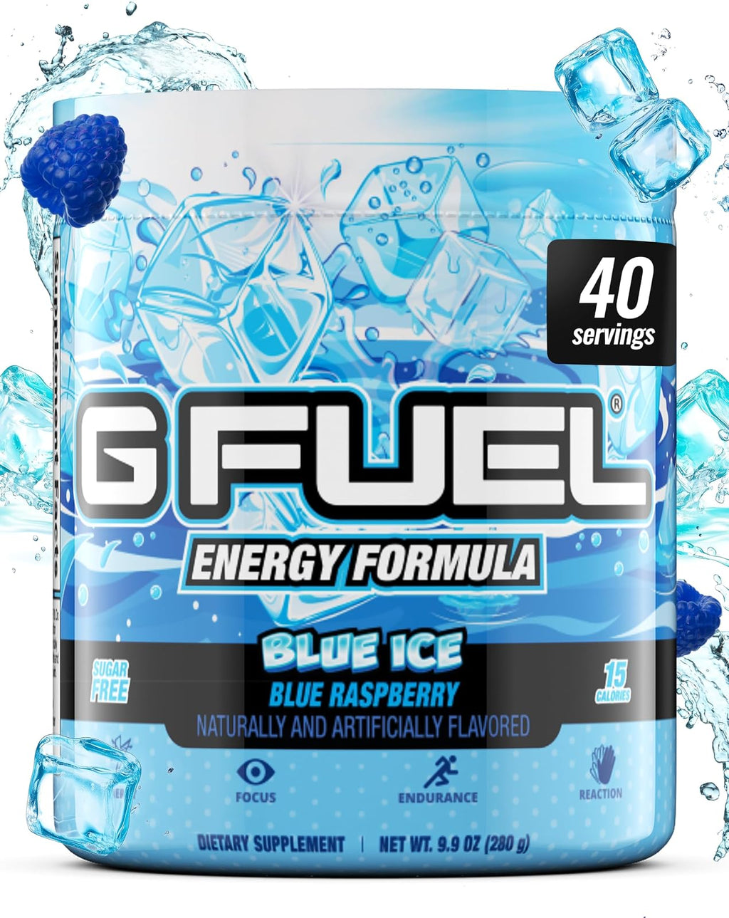 G Fuel Blue Ice pre-workout powder