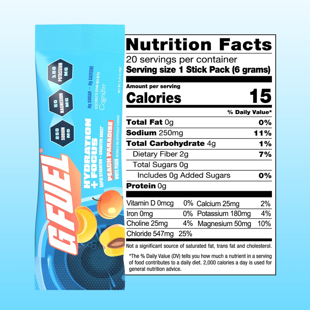 G Fuel electrolyte drink mix for performance