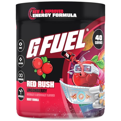 G Fuel Red Rush energy drink powder