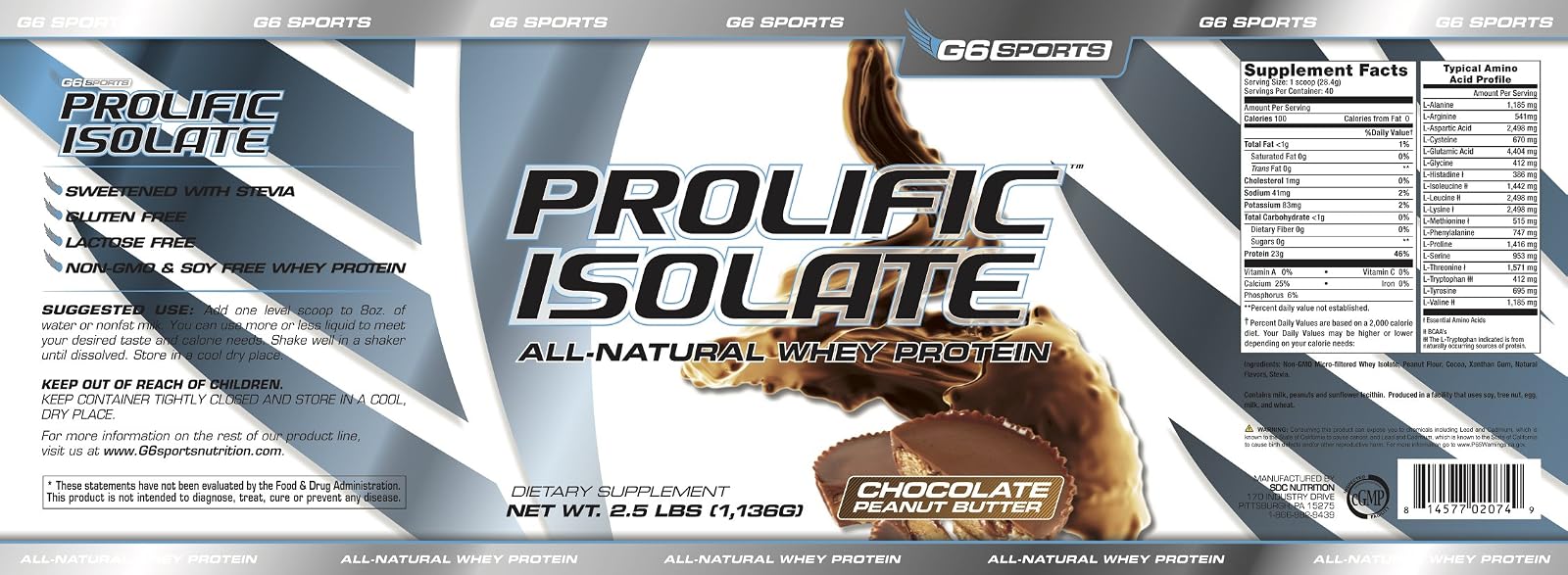 G6 whey protein for muscle recovery