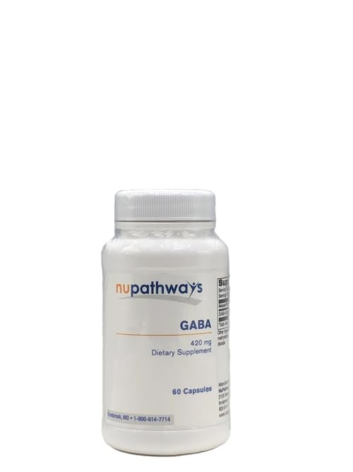 GABA 420 mg calming supplement capsules