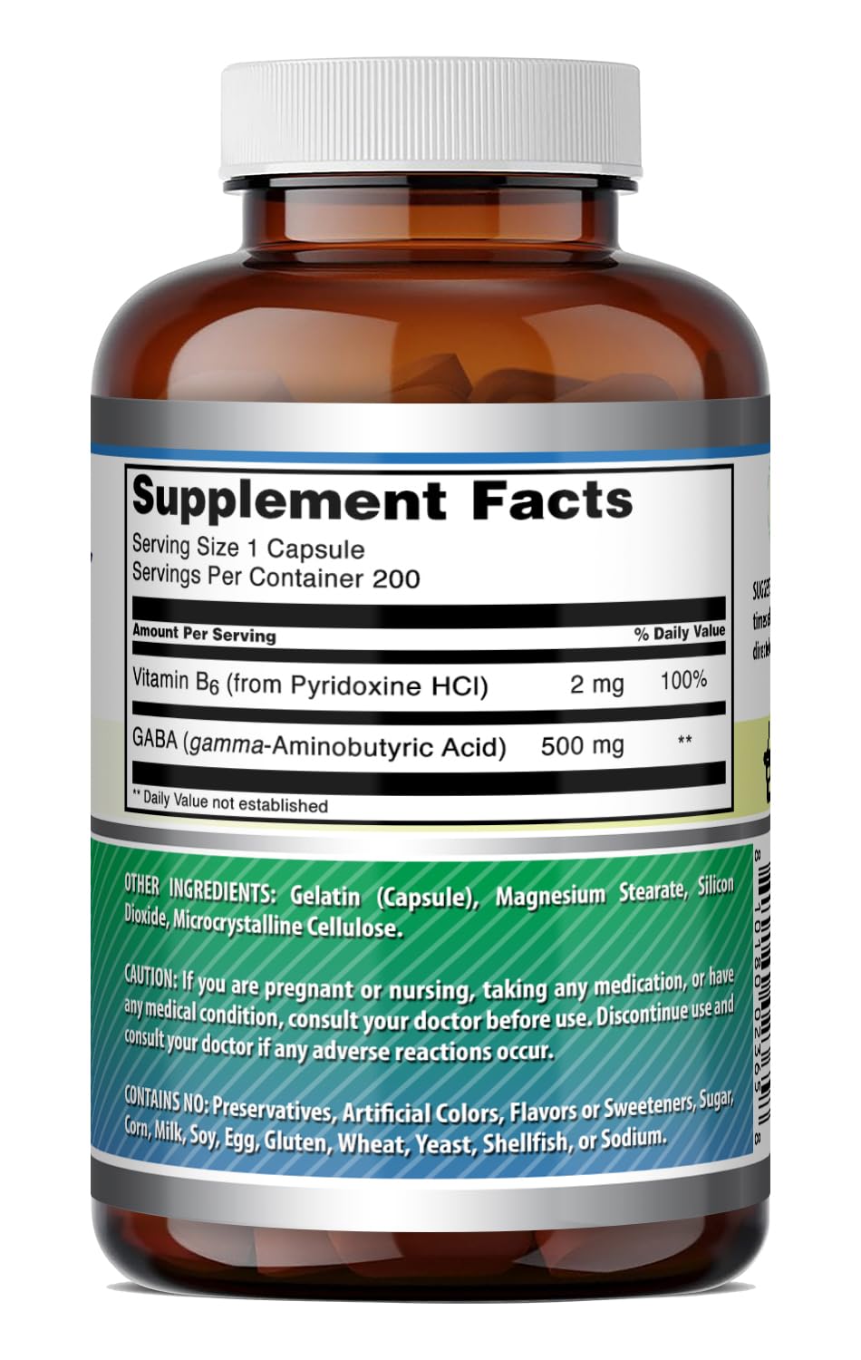 GABA 500 mg for enhanced focus
