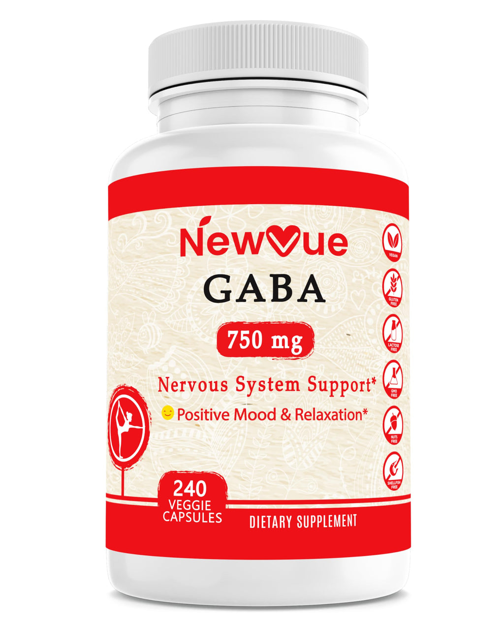 GABA 750mg for stress relief