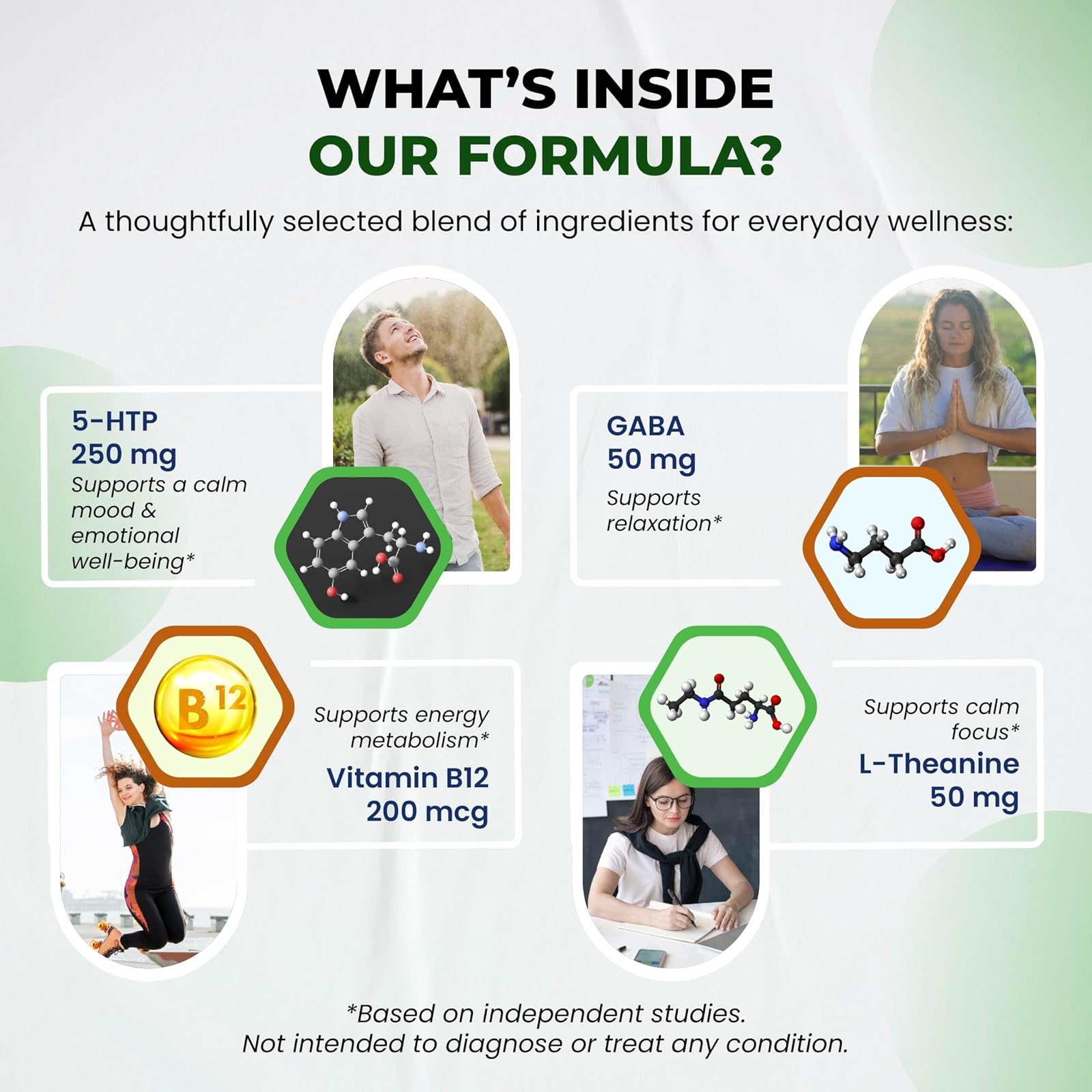 GABA and L-Theanine synergy benefits
