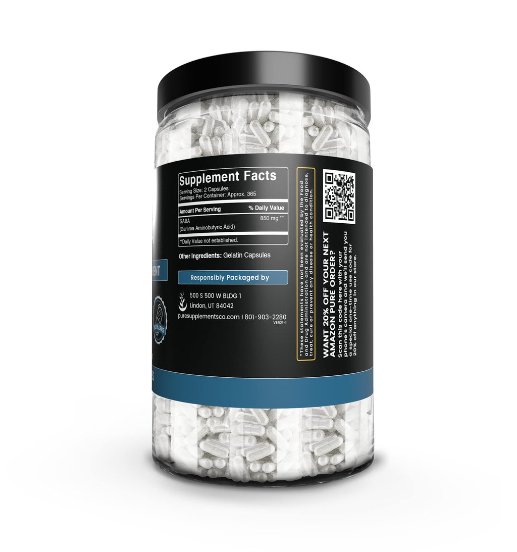 GABA capsules for improved sleep