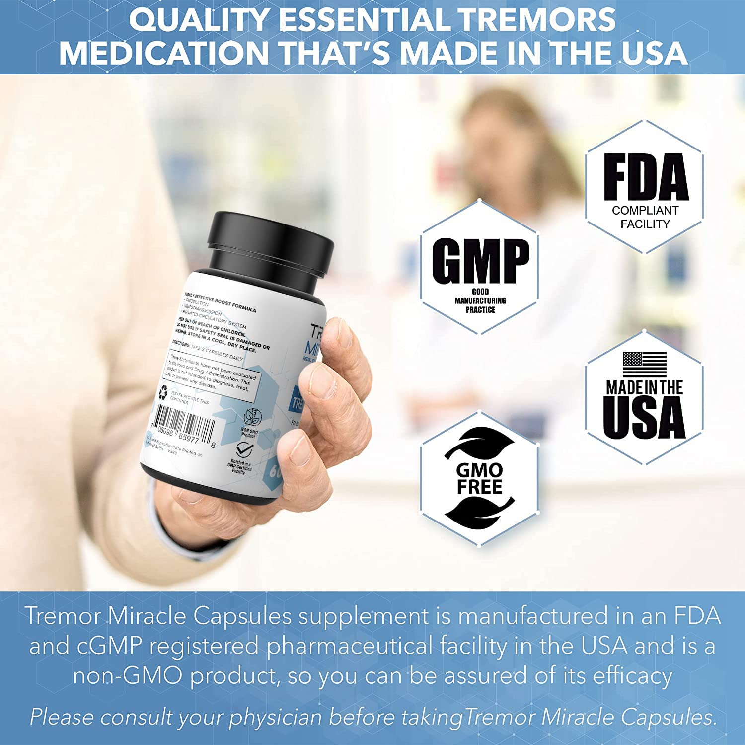 GABA enriched tremor supplements