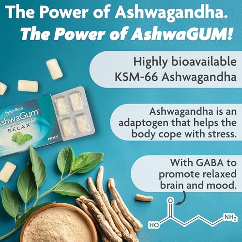 GABA infused ashwagandha gum
