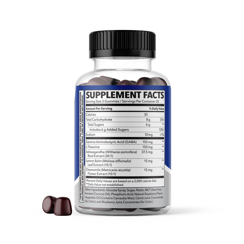 GABA infused blended vitamin supplements