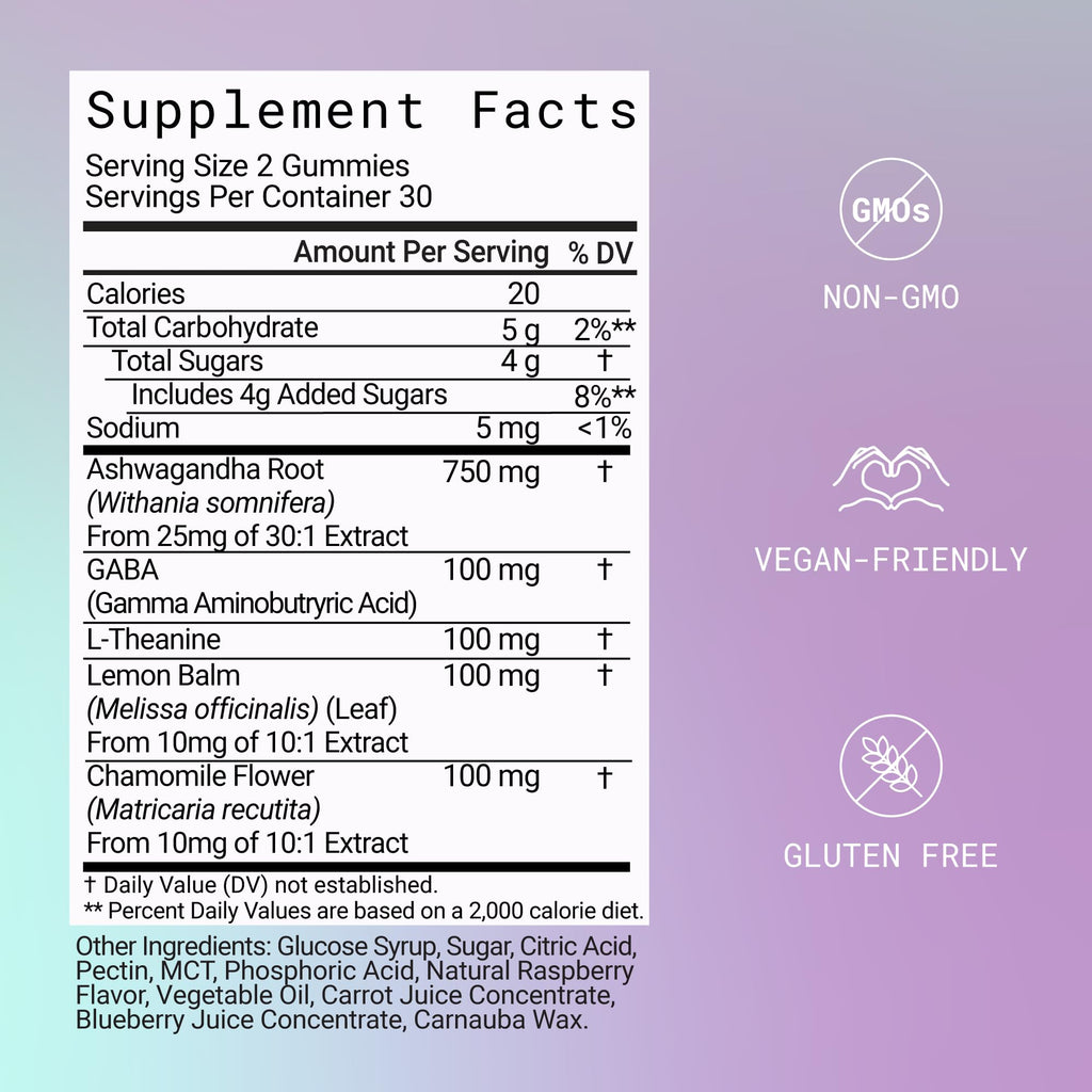 GABA infused gummies for calmness
