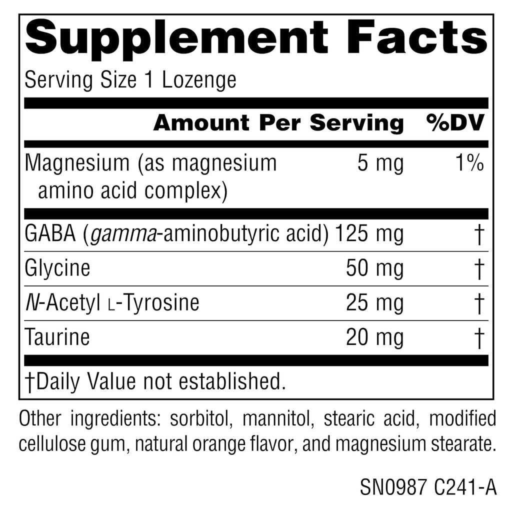 gaba lozenges for anxiety support