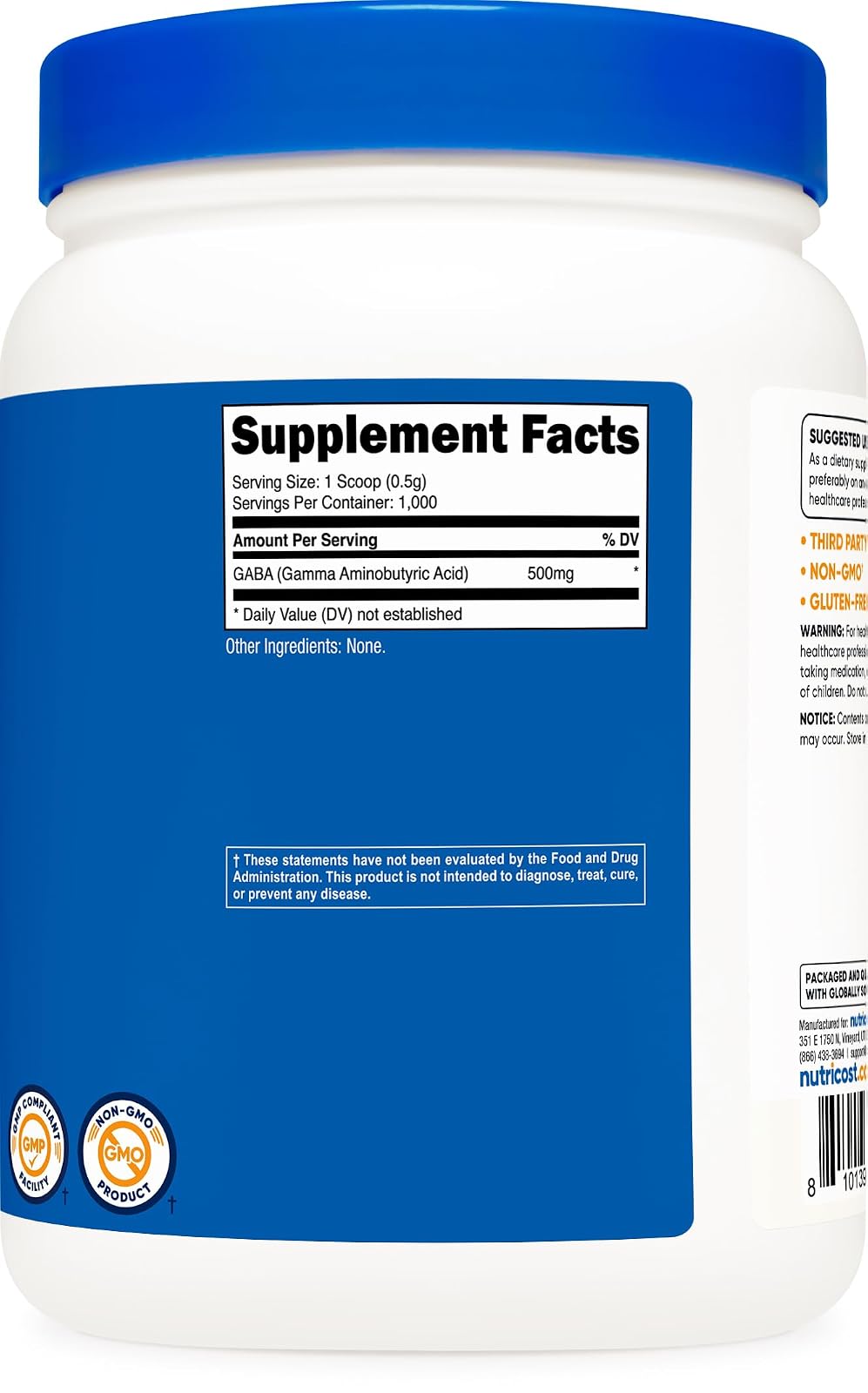 GABA powder for enhanced mood balance