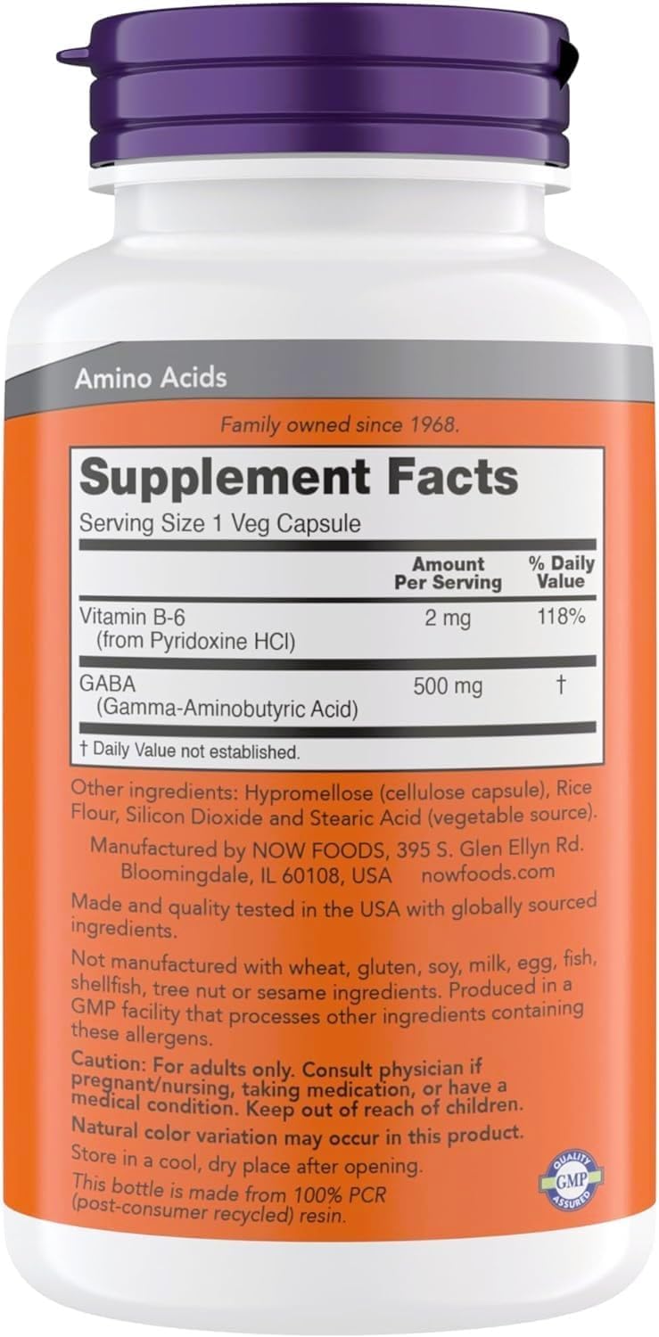 GABA with B-6 for relaxation